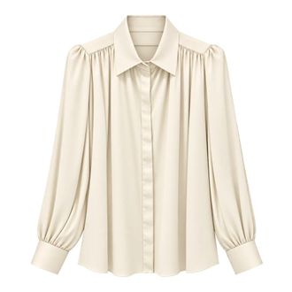 Mars&eacute;m Cd043Fw26 Bluse - - Blouses & Shirts - Damen - Beige - L