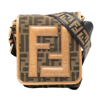 Fendi Pre-owned Textile Crossbody Bag - - Pre-owned - Damen - Braun - ONE SIZE