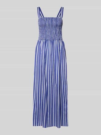 Marc Cain Midikleid im Allover-Look mit Smok-Details