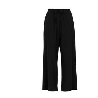 Max Mara Femme, Pantalons, Noir, Taille: 44 FR Wide Pantalons