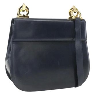 Ferragamo Sac bandouli&egrave;re en cuir Pre-owned - Femme - Pre-owned - Bleu - Taille: ONE Size