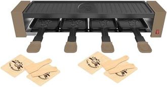 Little Balance 8944 Raclette 4 Meuuuh...!, Appareil à raclette, Jusqu4 personnes, Grill amovible, 4 spatules + 4 planchettes Meuuuh, Sans PFAS, Antiadhésif, 800W, Mu