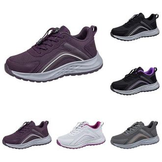 Generic Baskets l&eacute;g&egrave;res et respirantes pour femme - Chaussures de course &agrave; pied antid&eacute;rapantes - Chaussures de sport plates &agrave; lacets - Pour le fitness et les 