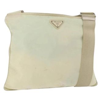Prada Pre-owned Vintage Nylon Schultertasche - - Pre-owned - Damen - Beige - ONE SIZE