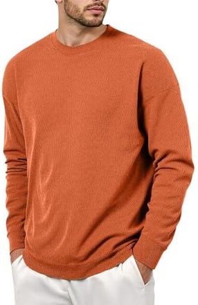 Generic Sweat-shirt &agrave; capuche pour homme pour une tenue d&eacute;contract&eacute;e, pull confortable, col rond, polyvalent et &eacute;l&eacute;gant, id&eacute;al pour les activit&eacute;s quotidiennes