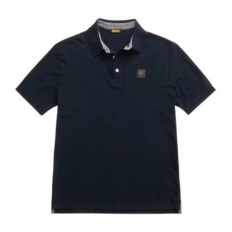 Blauer Logo Shield Polo Shirt - - Tops - Herren - Blau - L