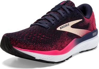 Brooks Damen Ghost 16 Sneaker, Peacoat Raspberry Apricot, 38.5 EU