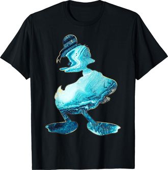 Disney Donald Duck Paint Pour Portrait T-Shirt