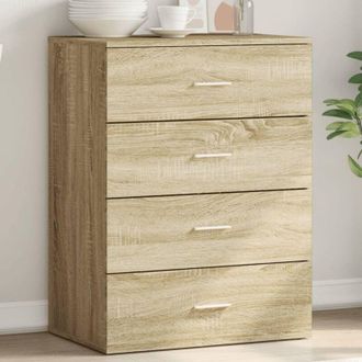 vidaXL Buffet ch&ecirc;ne sonoma 60x39x80 cm bois ding&eacute;nierie Vidaxl
