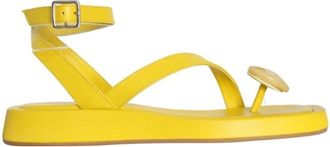 Gia Borghini Femme, Chaussures, Jaune, Taille: 37 EU Gia/Rhw Covered Sole