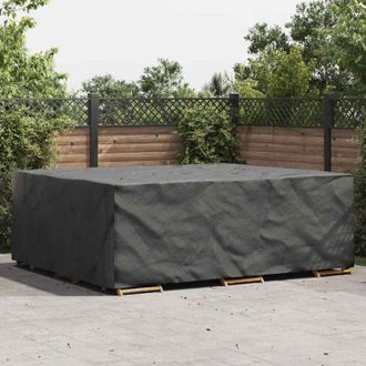 vidaXL Gartenm&ouml;belabdeckung Schwarz 300 x 250 x 70 cm 600D vidaXL