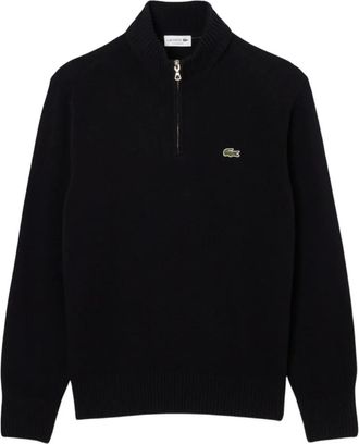 Lacoste pull à col montant zippé - Noir