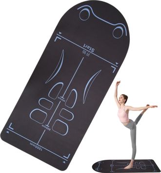 Generic Dicke &Uuml;bungsmatte, ABS-Rad, Haltungsmatte, Yogamatte, leise, sto&szlig;d&auml;mpfend, f&uuml;r M&auml;dchen zu Hause, Sportmatte, Yoga-Matte