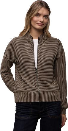 Street One Two-Tone Strukturjacke Darkest Brown 36