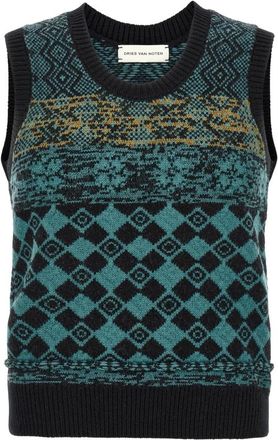 Dries Van Noten Mahoba Strickweste - - Knitwear - Herren - Mehrfarbig - XL