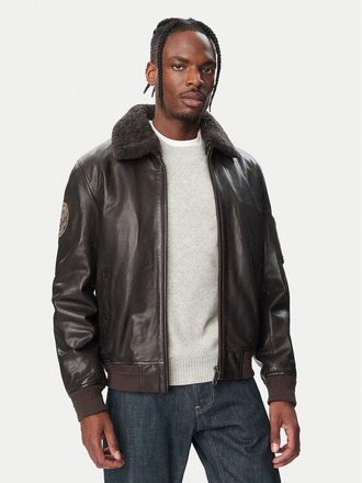 Milestone Lederjacke MS Tom 631089 21070 Dunkelbraun Regular Fit