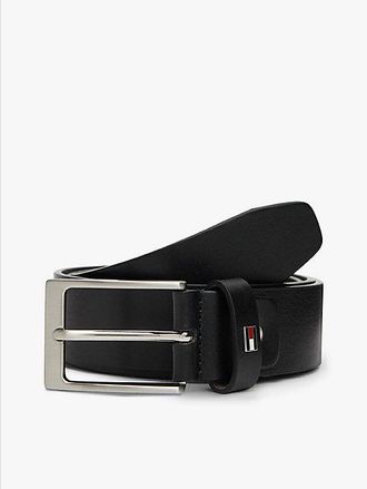 Tommy Hilfiger Ceinture ajustable en cuir &agrave; boucle rectangulaire