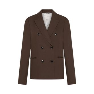 Seventy Zweireihiger Blazer - - Jackets - Damen - Braun - S