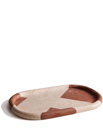 Soho Home grand plateau décoratif Adley (3 cm x 46 cm) - Tons neutres