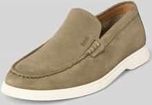 HUGO BOSS Lederloafer mit Label-Pr&auml;gung Modell Sienne