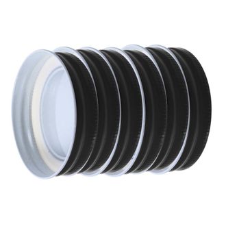 Hemobllo 6 St&uuml;ck Wei&szlig;blech Deckel f&uuml;r Einmachgl&auml;ser 70mm Auslaufsicher Luftdicht Stabile Ersatzschraubdeckel f&uuml;r Marmeladen Konfit&uuml;ren und So&szlig;en Geeignet f&uuml;r W