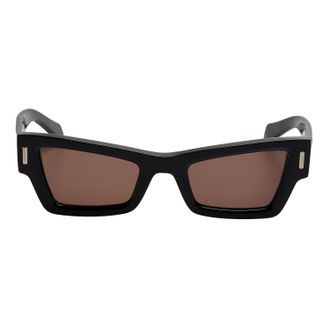 Ferragamo Damen Katzenaugen rechteckige Acetat-Sonnenbrille SF2006S