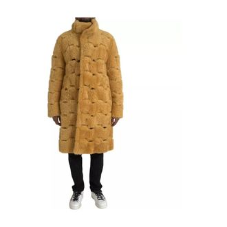 Bottega Veneta Gesteppter Shearling Mantel - - Coats - Herren - Gelb - XL