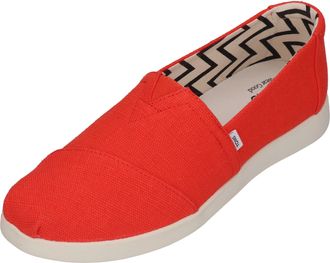 Toms Damen Flame Heritage Canvas Sneaker, Rot, 39 EU