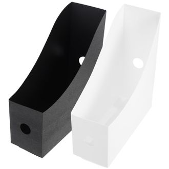 Cabilock 2 St&uuml;ck Teiliges Schreibtisch Organizer Multifunktionaler B&uuml;ro Magazinhalter Dokumentenablage f&uuml;r Zuhause B&uuml;ro und Studenten Platzsparend Schwarz und 