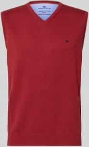 Fynch-Hatton Regular Fit Pullunder aus reiner Baumwolle mit Logo-Stickerei