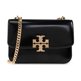 Tory Burch Femme, Sacs, Noir, Taille: ONE Size Petit sac bandouli&egrave;re Eleanor Pav&eacute;