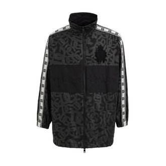 Dolce & Gabbana Monogramprint Track Jacket - - Jackets - Herren - Schwarzk - S