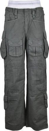 Alexander Wang Femme, Pantalons, Vert, Taille: W25 Wide Pantalons