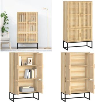 vidaXL Highboard 70x35x125 cm Holzwerkstoff - Holzschrank - Wohnzimmerm&ouml;bel - Sideboard - Hochboard - Aufbewahrungsraum - Home & Living
