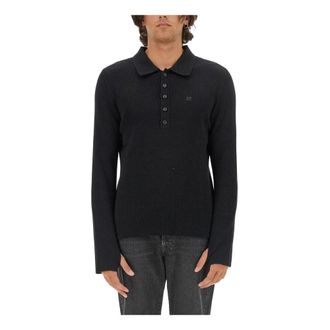 Courr&egrave;ges Light Wool Polo - - Tops - Herren - Schwarzk - S