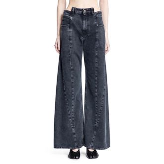 Maison Margiela Spliced Cut-Out 5 Pocket Jeans