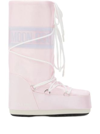 Moon Boot après-ski à lacets - Rose