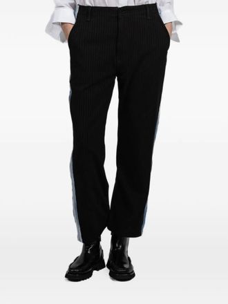 ASKK NY Tomboy pinstripe panel trousers - Noir