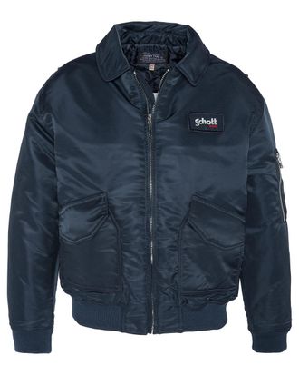 Schott NYC Damen Danwrs CWU Fit Loop Schott Jacke, Marineblau, 32