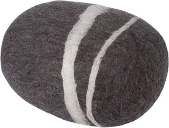 myfelt Oskar - Filz Kieselstein, Meditationskissen, Yogakissen, Dekokissen, Pouf, Dunkelbraun rund - Gr&ouml;&szlig;e XL