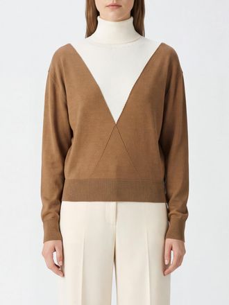 Paco Rabanne Zweifarbiger Rollkragenpullover von aus Schurwolle und Seide