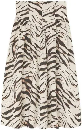 Ganni Jupe Midi - Beige