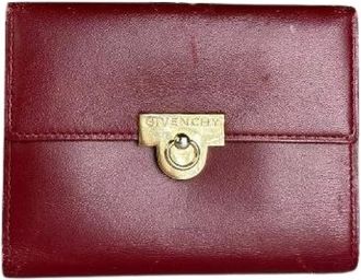 Givenchy Portefeuille classique &agrave; fermoir logo Pre-owned - Femme - Pre-owned - Rouge - Taille: ONE Size