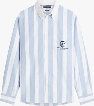 Tommy Hilfiger Chemise droite Oxford &agrave; logo en coton