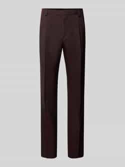 HUGO BOSS Regular Waist Business-Hose aus Schurwolle mit Bundfalte