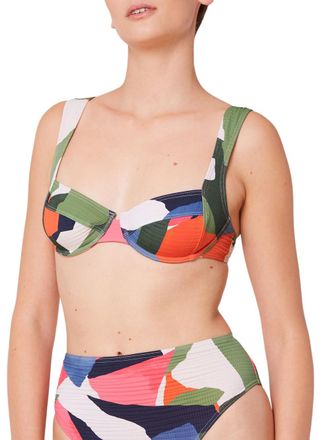 Triumph Damen Summer Expression W 05 pt Bikini top, GREEN - DARK Combination, 44B