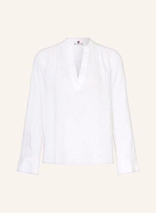 Tommy Hilfiger Blusenshirt Aus Leinen weiss