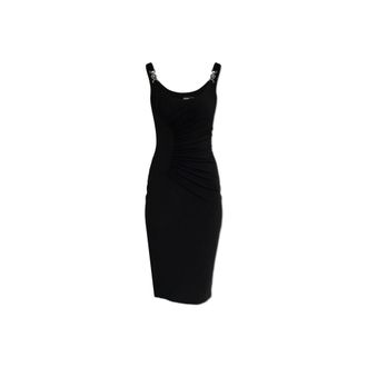 Versace Draped Dress - - Dresses - Damen - Schwarzk - S