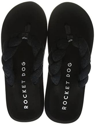 Rocket Dog Femme Tresse Coucher de Soleil Tongues, Black Terry, 38 EU
