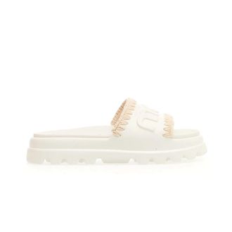 Mou Gummi-Pantoletten - - Shoes - Damen - Wei&szlig; - 40 EU